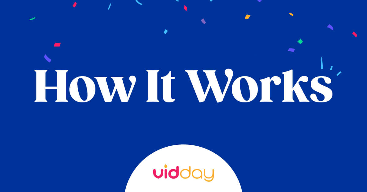How VidDay Works | Create a Group Video Gift in Minutes
